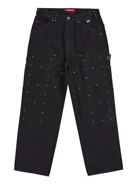 Supreme B.b. Simon Quilted Double Knee Painter Pant - Black