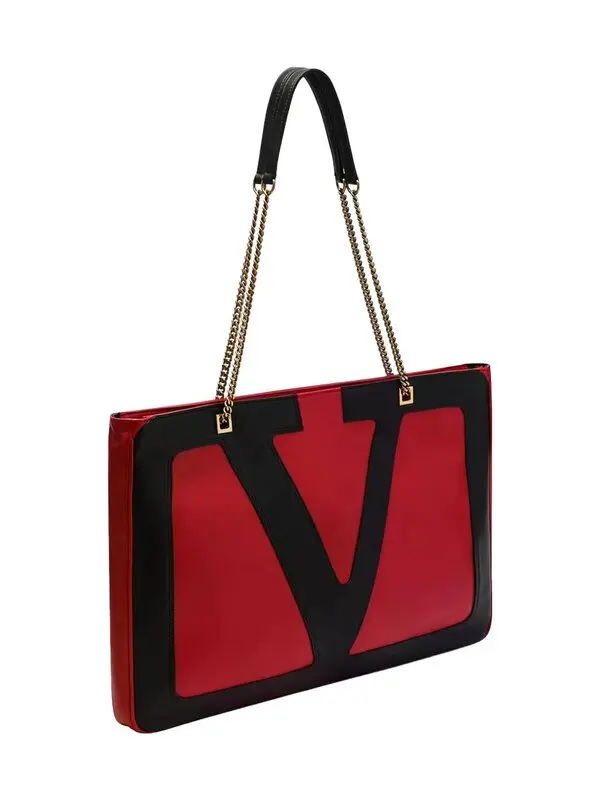 Valentino Garavani Viva Superstar Medium Nappa-leather Tote - Red