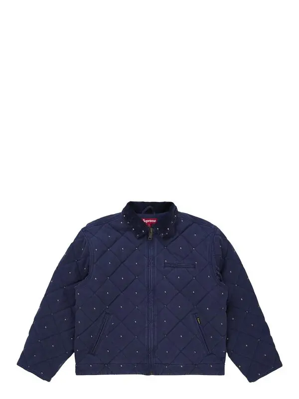 Supreme B.b. Simon Quilted Work Jacket - Navy Blue