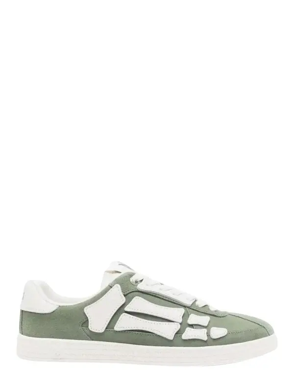 Amiri Pacific Bones Low Top Sneakers - Olive