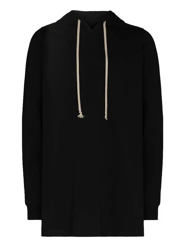 Rick Owens Fogachine Drawstring Pullover Hoodie - Black