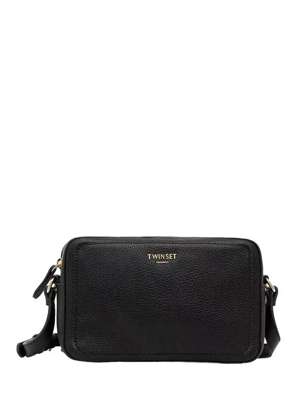TWINSET Logo-lettering Crossbody Bag - Black
