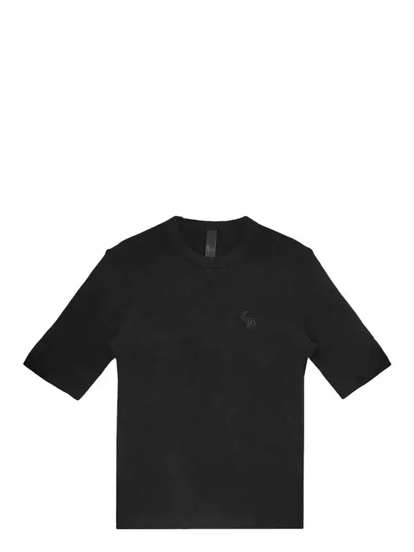 Chrome Hearts Waffle Thermal Short-sleeve T-shirt - Black