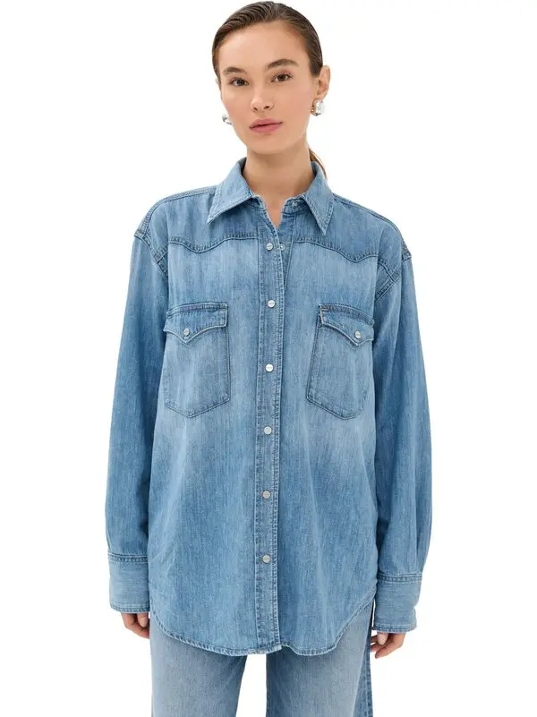 TWP Denim Rancher Shirt - Vintage Wash