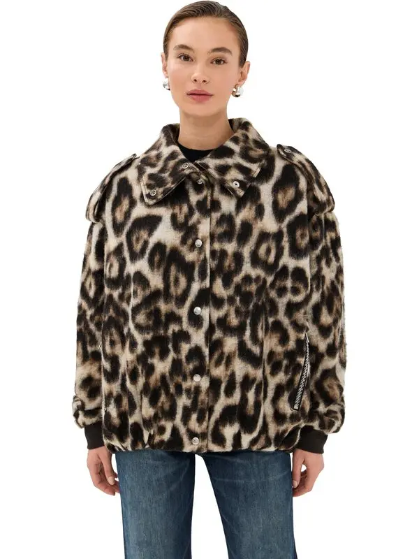 HALFBOY Print Bomber - Leopard