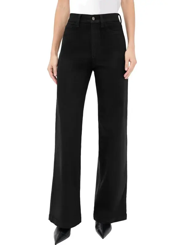 PISTOLA Lana Wide Leg Jeans - Coated Noir