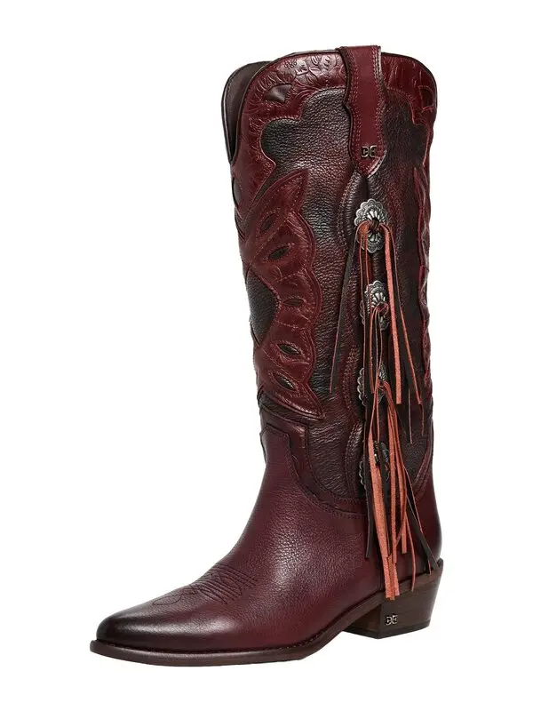 Sam Edelman Rhett Western Boots - French Merlot/french Burgundy
