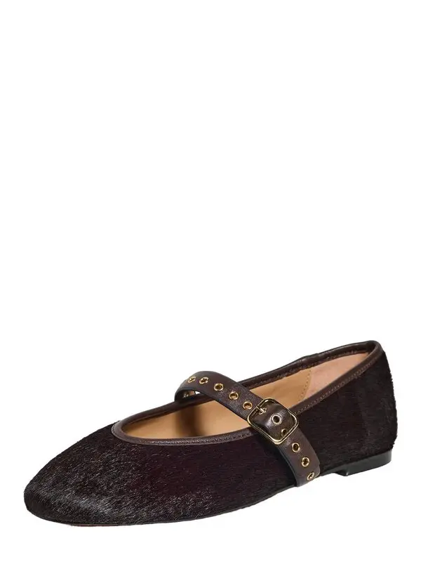 Madewell Remy Mary Jane Flats - Chocolate Raisin