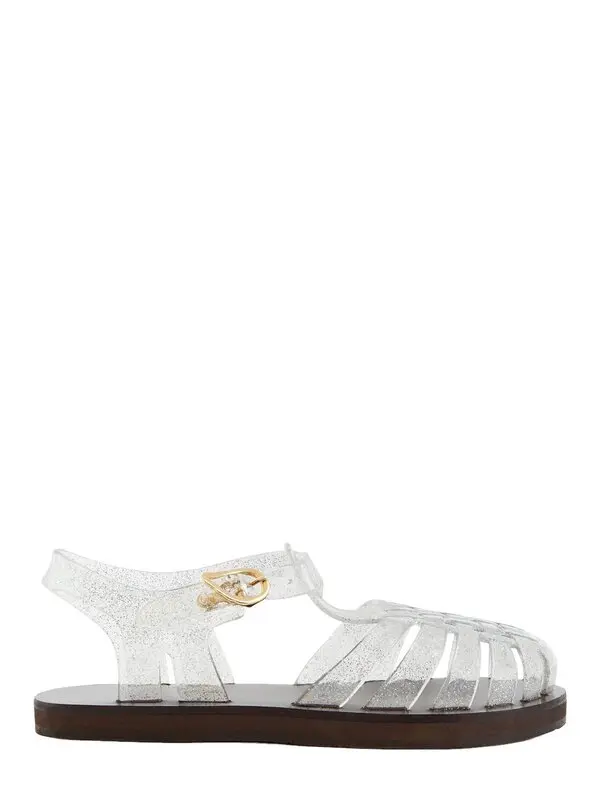 ANCIENT GREEK SANDALS Homeria Jelly Sandals - Silver