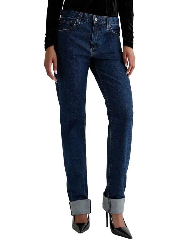 Ag The Boyfriend Mid-rise Relaxed Straight-leg Jeans - Escapism