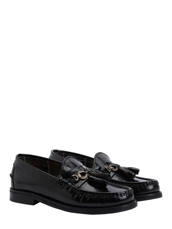 Barbour Jen Tassel Loafer - Black