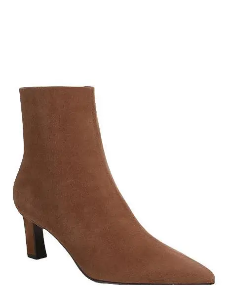 Nordstrom Sisa Leather Bootie - Brown Mage