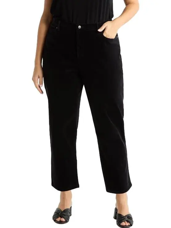 Eileen Fisher High-waist Ankle Straight-leg Jeans - Black