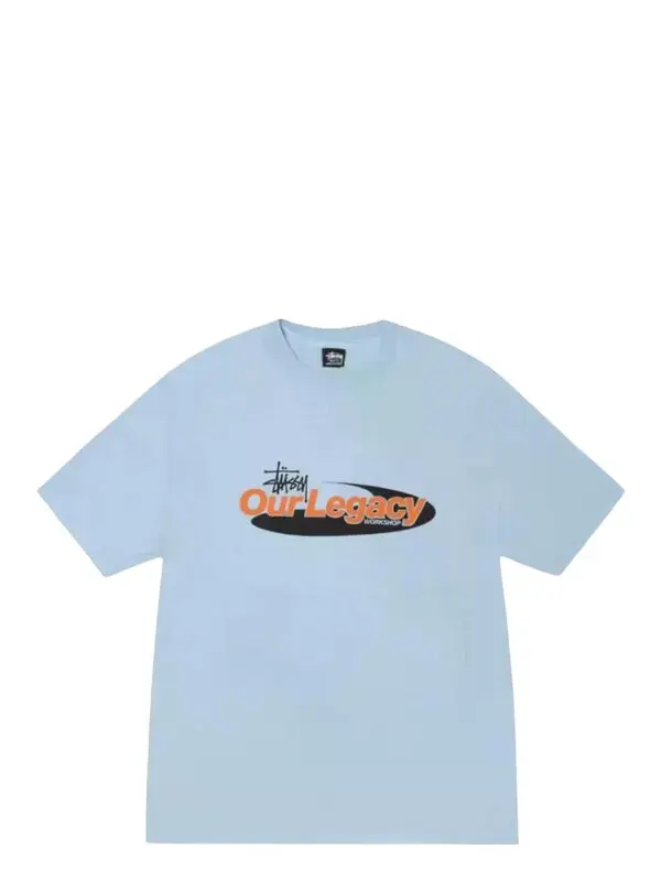 StÜssy X Our Legacy Work Shop Swirl T-shirt - Blue