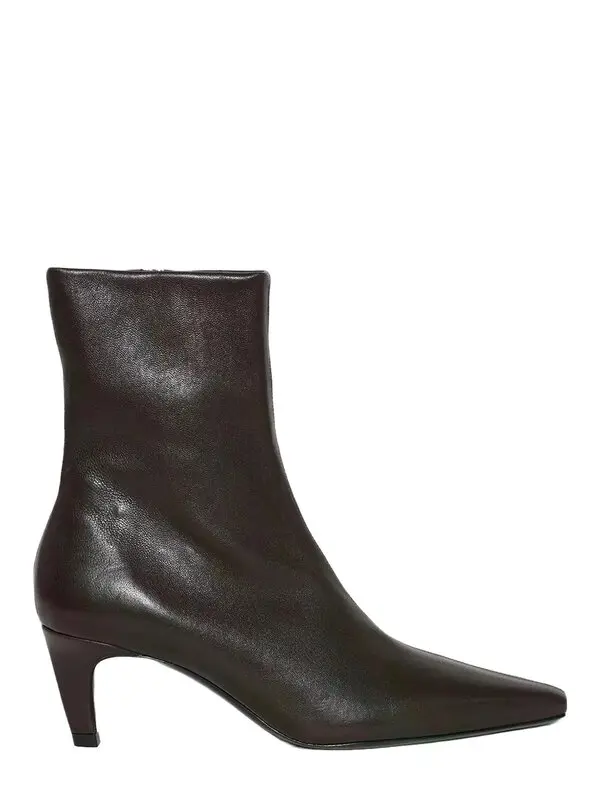 JUDE 60mm Pointed Ankle Boots - Brown
