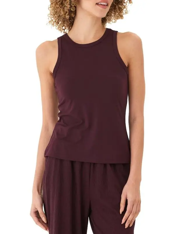 THREADS 4 THOUGHT Bailey Luxe Jersey Tank - Ultra Maroon