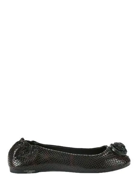 Kurt Geiger Chelsea Ballerina Flat - Charcoal