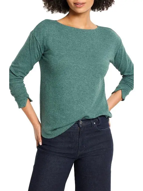 NIC+ZOE Everyday Easy Cozy Knit Top - Dark Pine