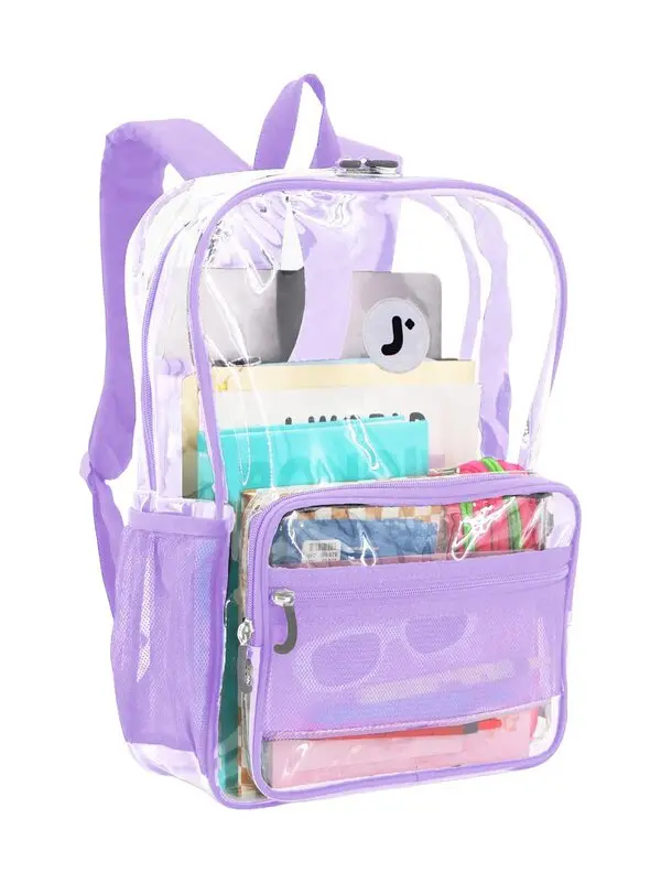 J WORLD Transparent Tpu Backpack - Digital Lavender