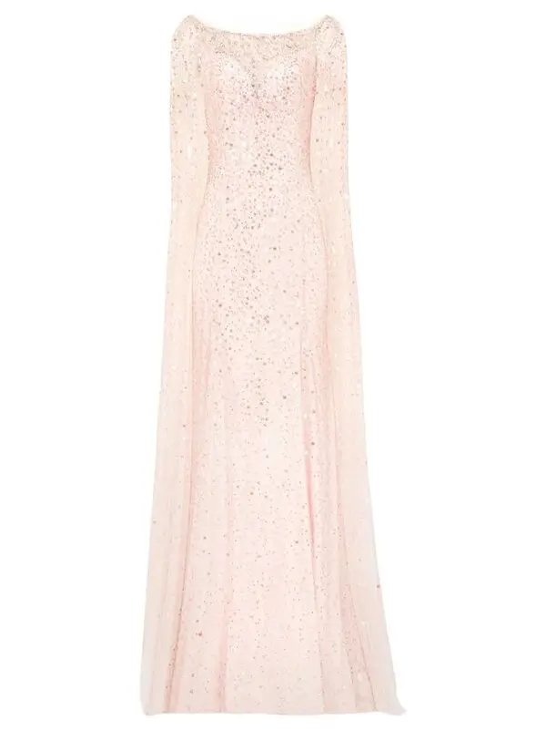 Jenny Packham Roman Embellished Gown - Sugar Plum