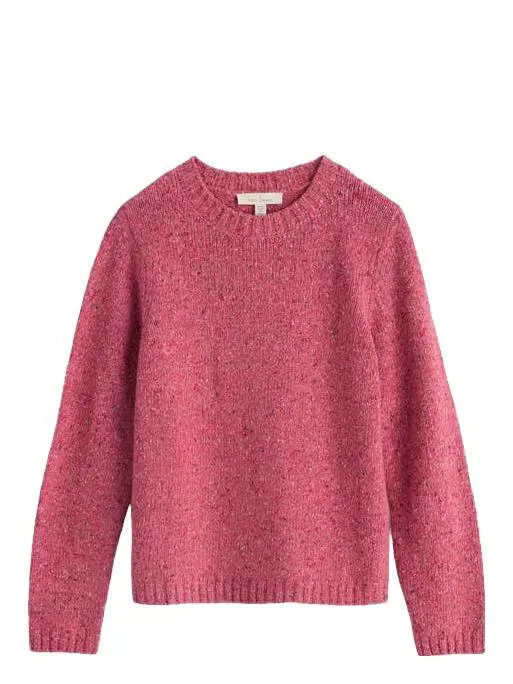 SEASALT CORNWALL Dawson Pick Merino Wool-blend Crewneck Sweater - Squash