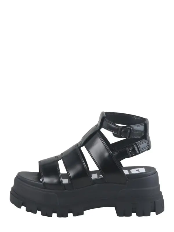BUFFALO BOOTS Aspha Gld Platform Sandals - Black
