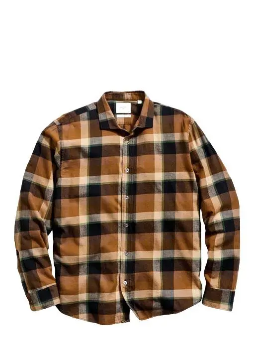 Billy Reid Cedar Plaid Button-up Shirt - Brown Multi