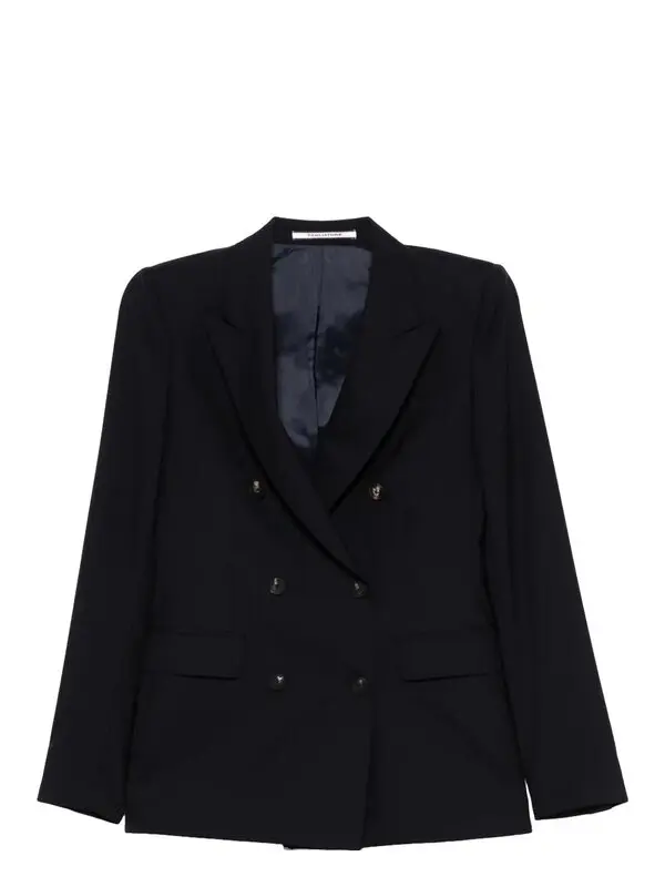 Tagliatore Paris Double-breasted Wool Blazer - Blue