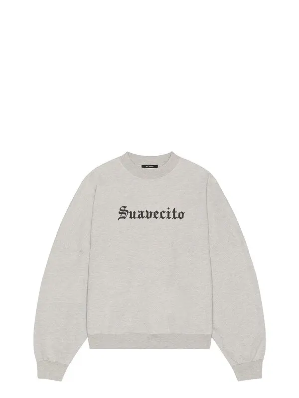 WILLY CHAVARRIA Suavacito Hooligan Crew Neck Sweatshirt - Heather Grey