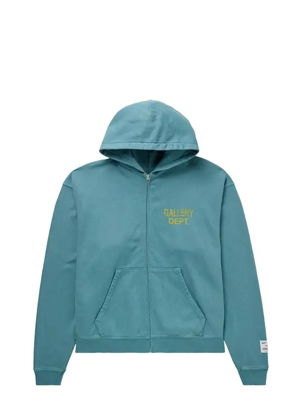 GALLERY DEPT. 90's Logo Zip-up Hoodie - Blue