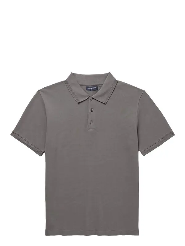 Frescobol Carioca Horacio Cotton-piqué Polo Shirt - Gray