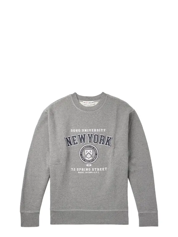 A.p.c. X Marc Jacobs Logo-print Sweatshirt - Gray