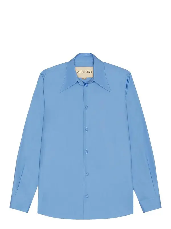 Valentino Garavani Long Sleeve Shirt - Celeste Denim