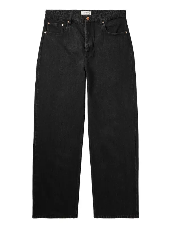 A KIND OF GUISE Beto Wide-leg Jeans - Black