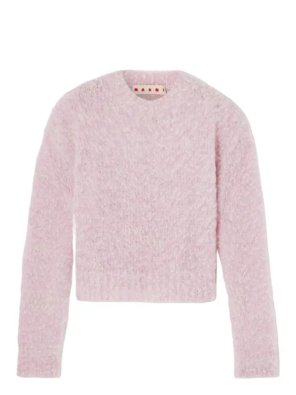 Marni Brushed Alpaca-blend Sweater - Pink