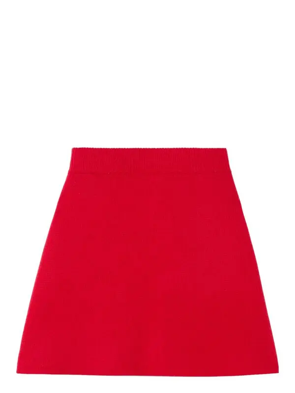 LISA YANG Clare Cashmere Mini Skirt - Red