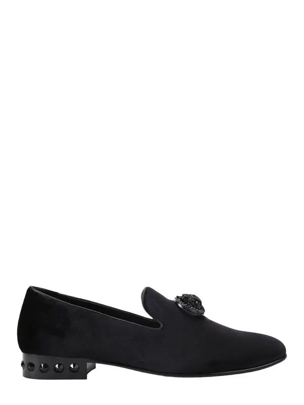 Kurt Geiger Velvet Ace Chelsea Loafers - Black