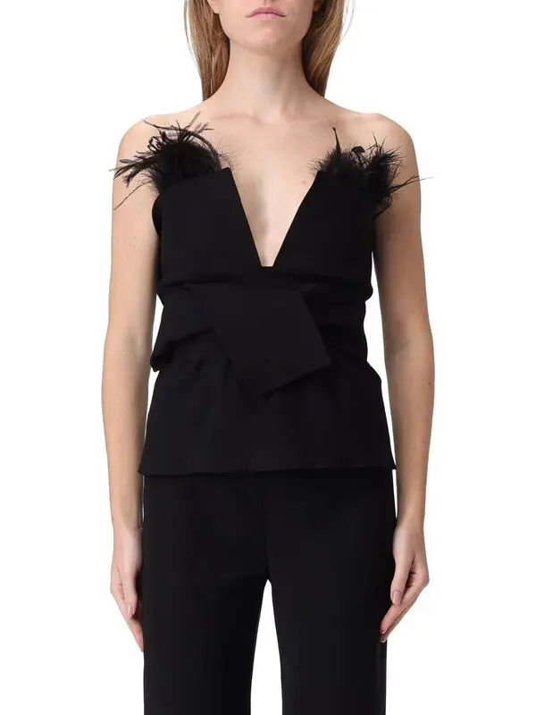 Alberta Ferretti Strapless Top - Black