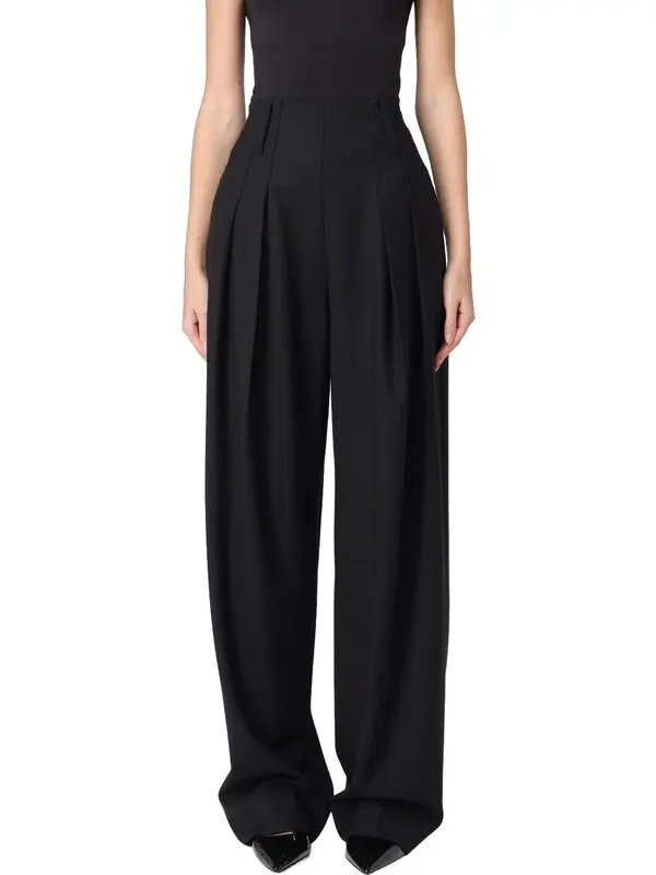 Victoria Beckham Wide Leg Trousers - Black