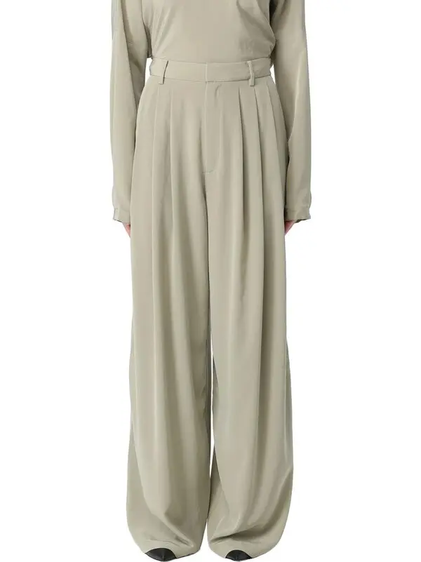 Tibi Wide Leg Trousers - Mud