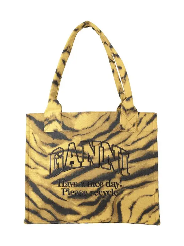 GANNI Tote Bag - Brown