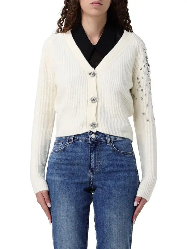 Liu Jo Buttoned Sweater - White