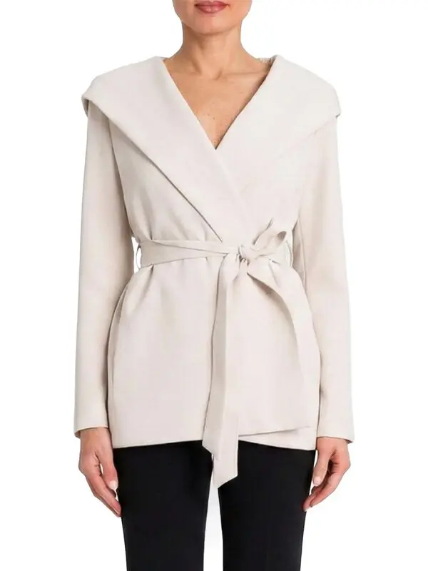 TWINSET Belted Jacket - Yellow Cream