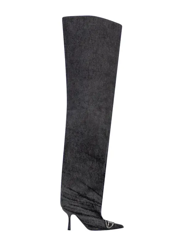 DIESEL Over-the-knee Boots - Black