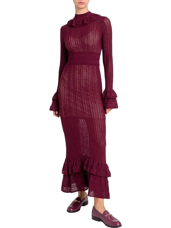 TWINSET Dress - Burgundy
