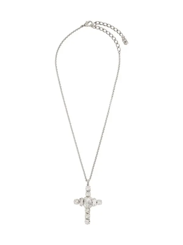 Dolce & Gabbana Cross Pendant Necklace - Silver