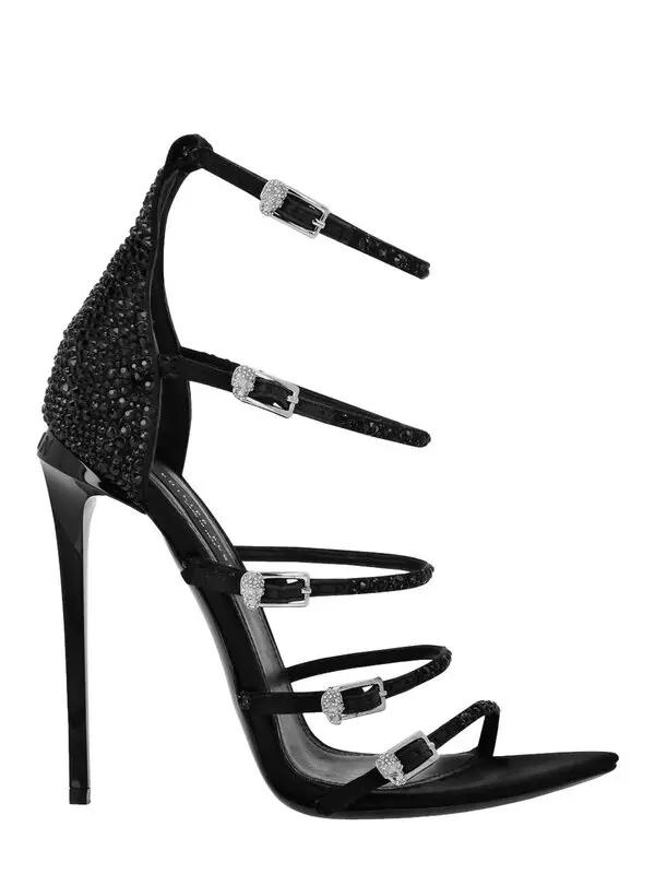 Philipp Plein Heeled Sandal - Black