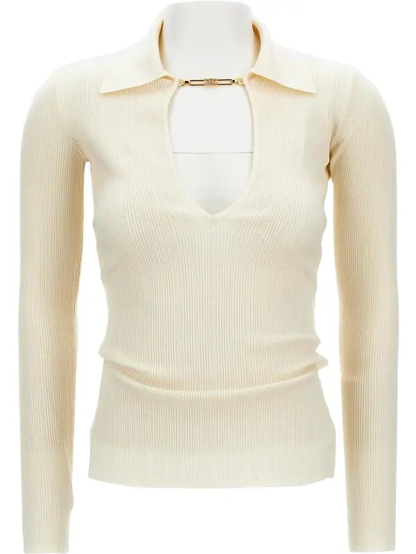 Elisabetta Franchi Tricot Sweater - White