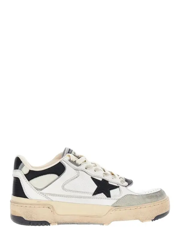 GOLDEN GOOSE Forty2 Leather Sneakers - White