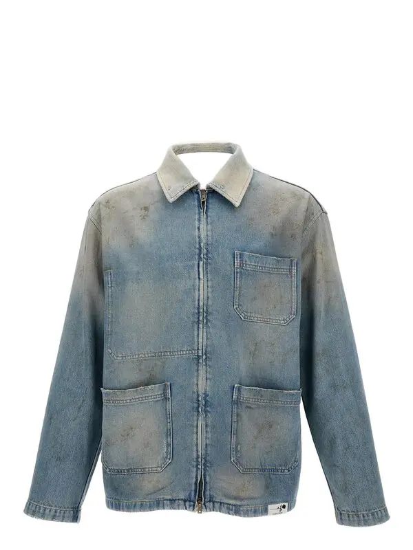 GOLDEN GOOSE Worn-effect Denim Jacket - Blue